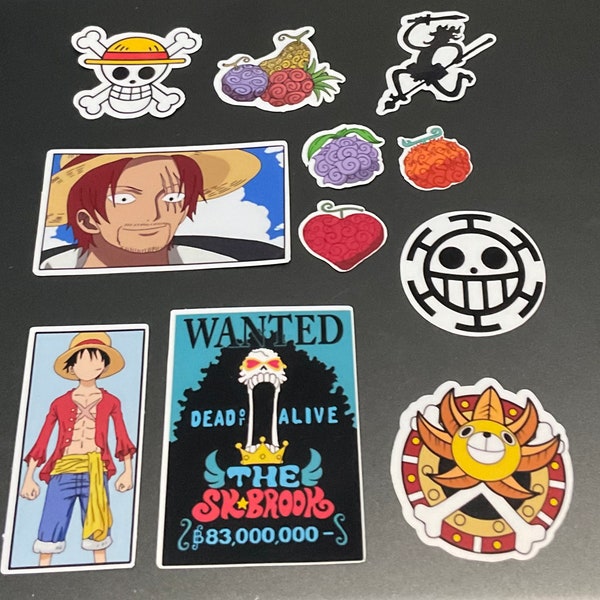 One Piece Stickers Water Bottle - Etsy
