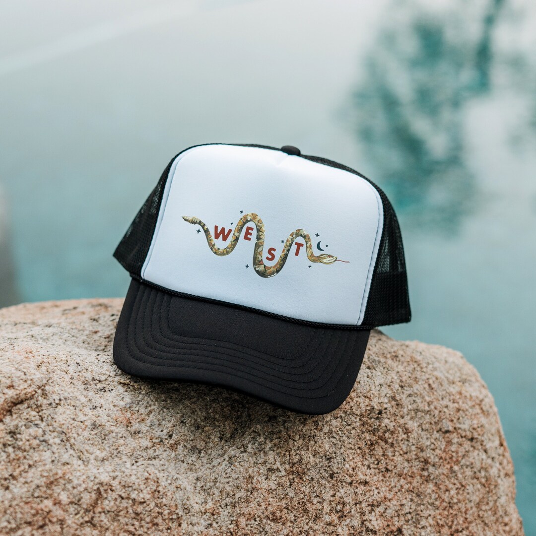 Western Snake Hat, Western Snake Baseball Hat, Western Snake Trucker ...