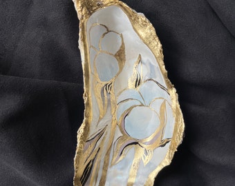 Customizable Hand Painted Oyster Shell - Etsy