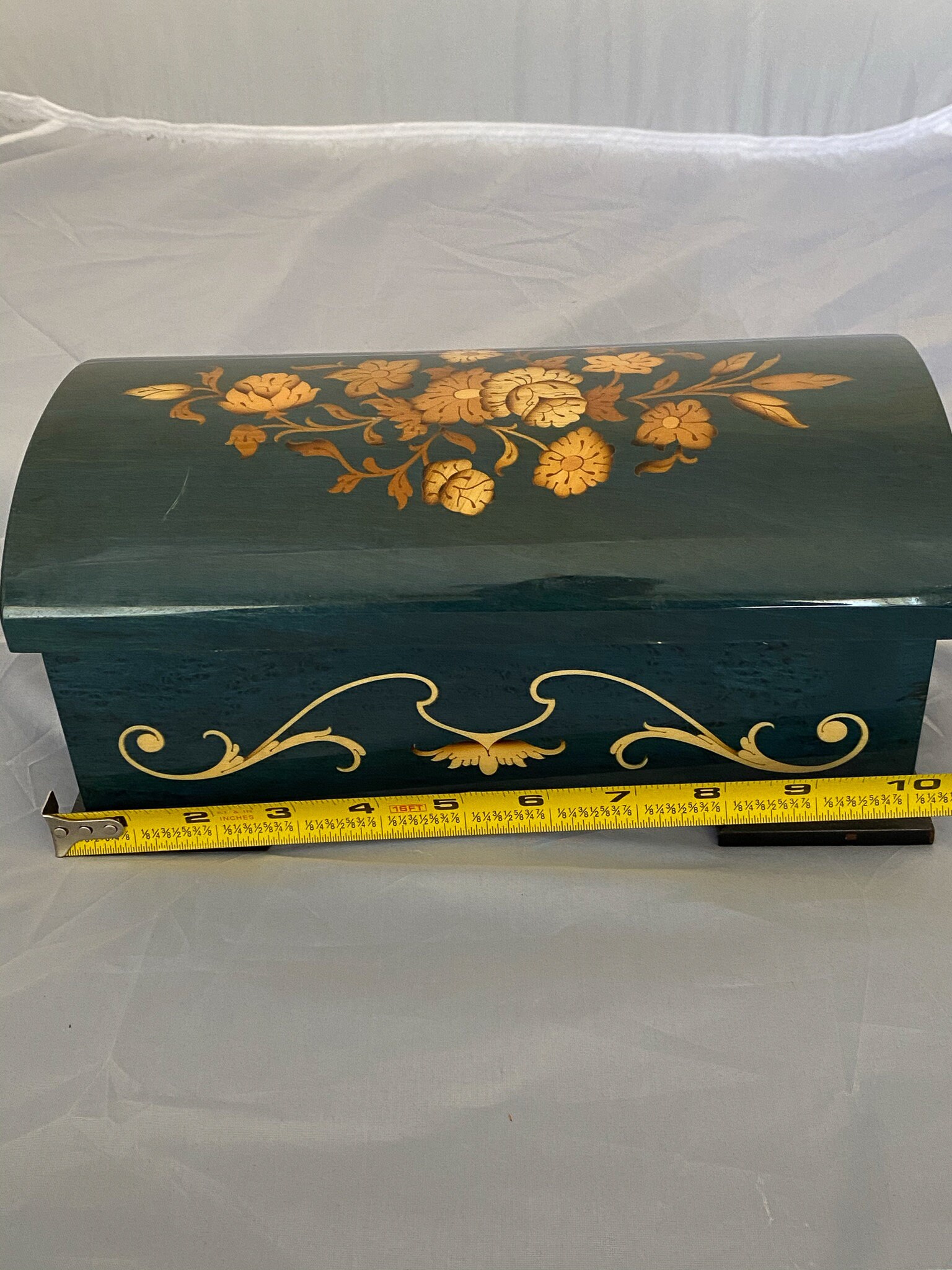 Vintage Domed Green Sorrento Music Box From Italy - Etsy