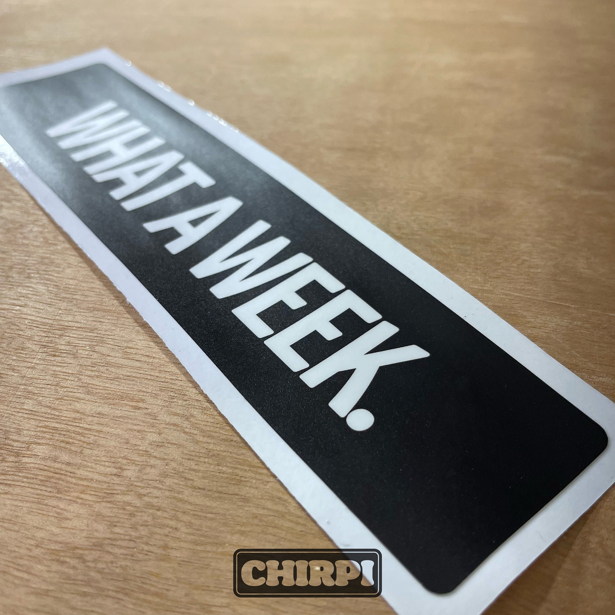What a Week Bumper Sticker Decal - Etsy