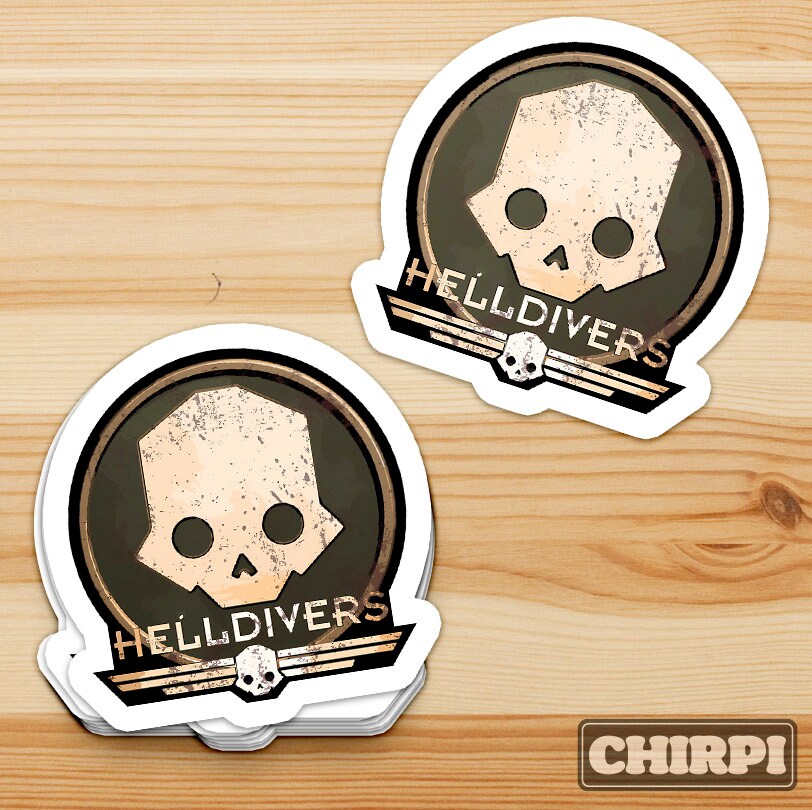 Helldivers 2 Skull Logo Outdoor Durable Vinyl Sticker Printed Gaming - Etsy