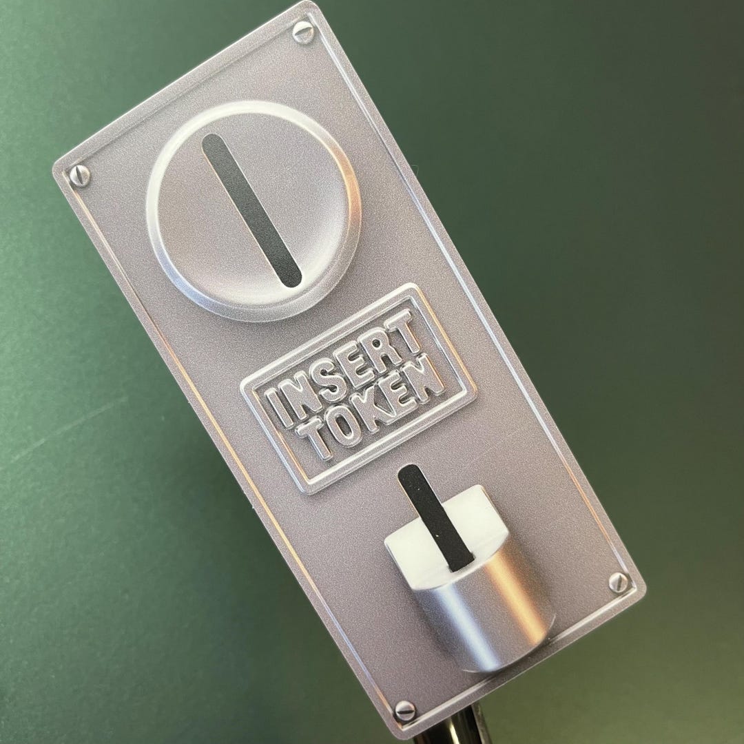 Insert Coin Sticker / Fake Prank Sticker / Insert Token Sticker / Life ...