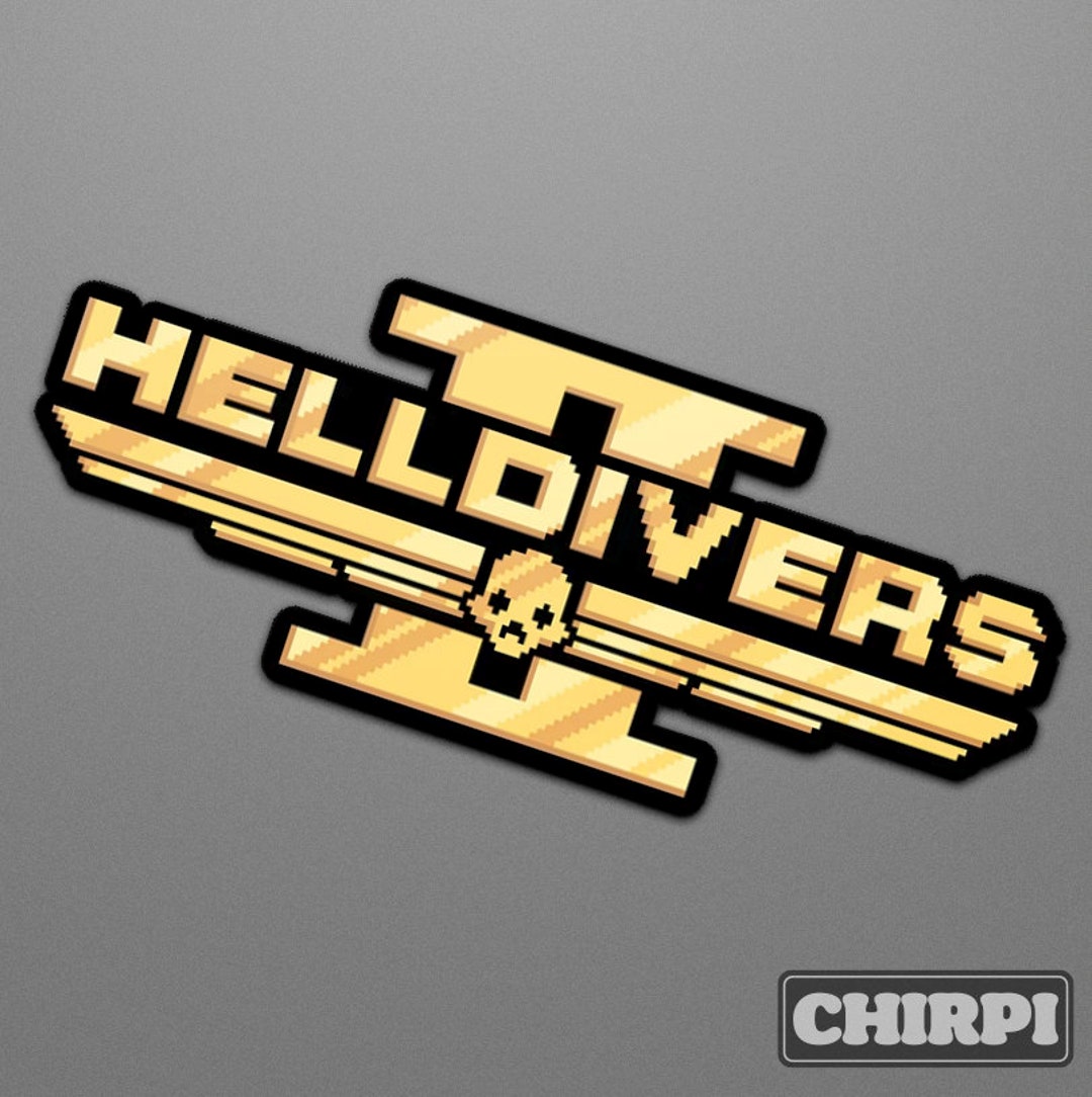 Helldivers 2 Pixel Logo Outdoor Durable Vinyl Sticker Printed Gaming - Etsy