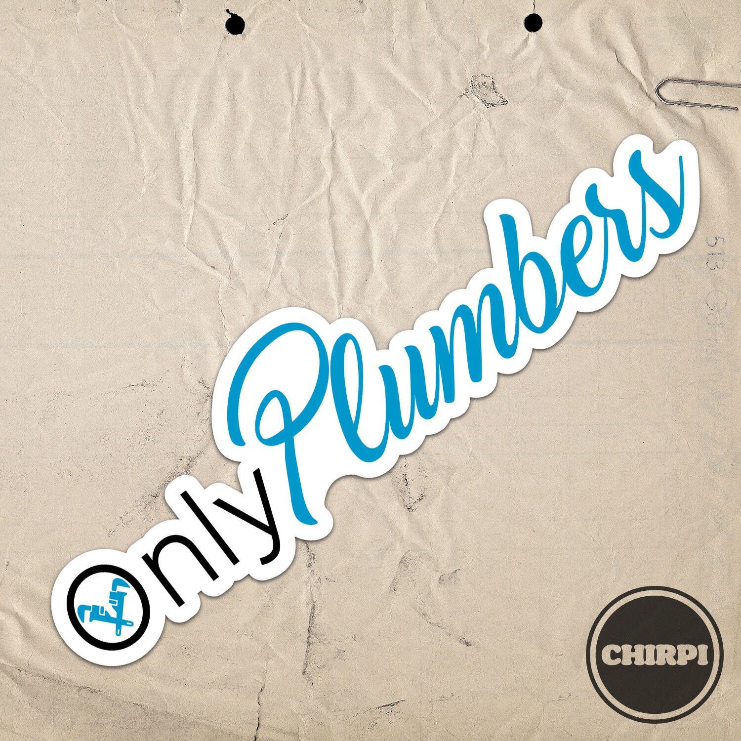 Only Plumbers - Parody Sticker - Funny Meme Bumper Sticker - Etsy