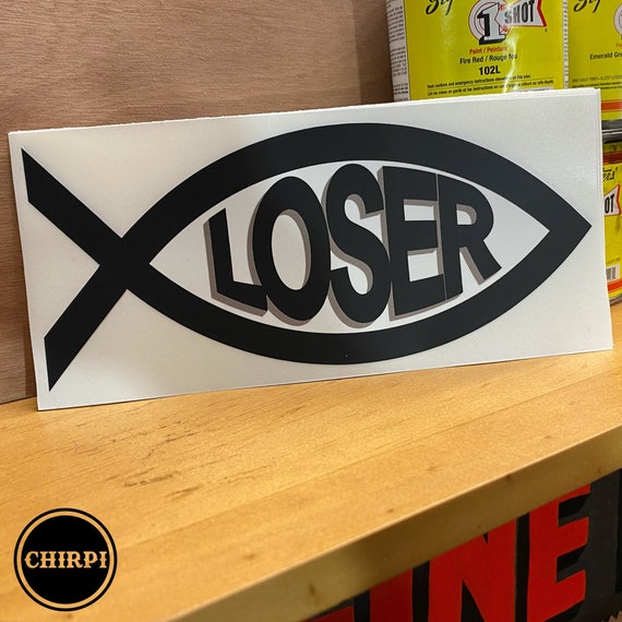 Loser Sticker Bumper Decal Parody Logo - Etsy