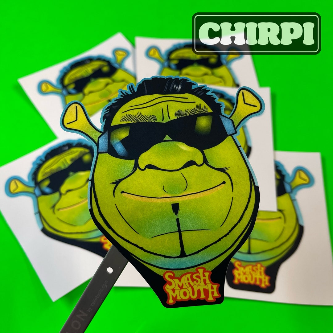 Shrek Mouth - Bumper Sticker - Decal - Etsy