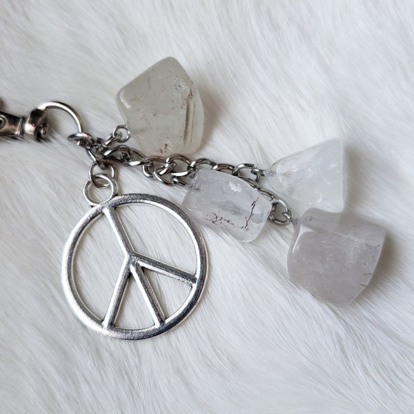 Peace Sign Keychain - Etsy