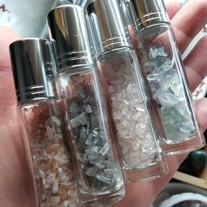 Crystal Chip Essential Oil Roller With Therapeutic Grade Essential Oil ...