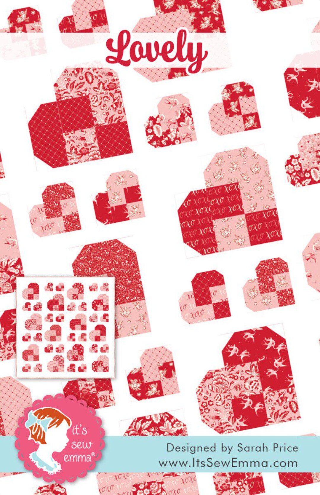 Lovely Quilt Pattern by It's Sew Emma. Fat Quarter Friendly. Directions ...