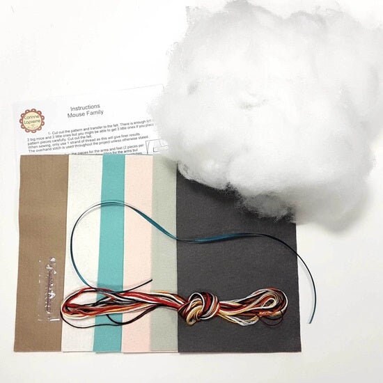 Mouse Family Felt Craft Kit - Etsy
