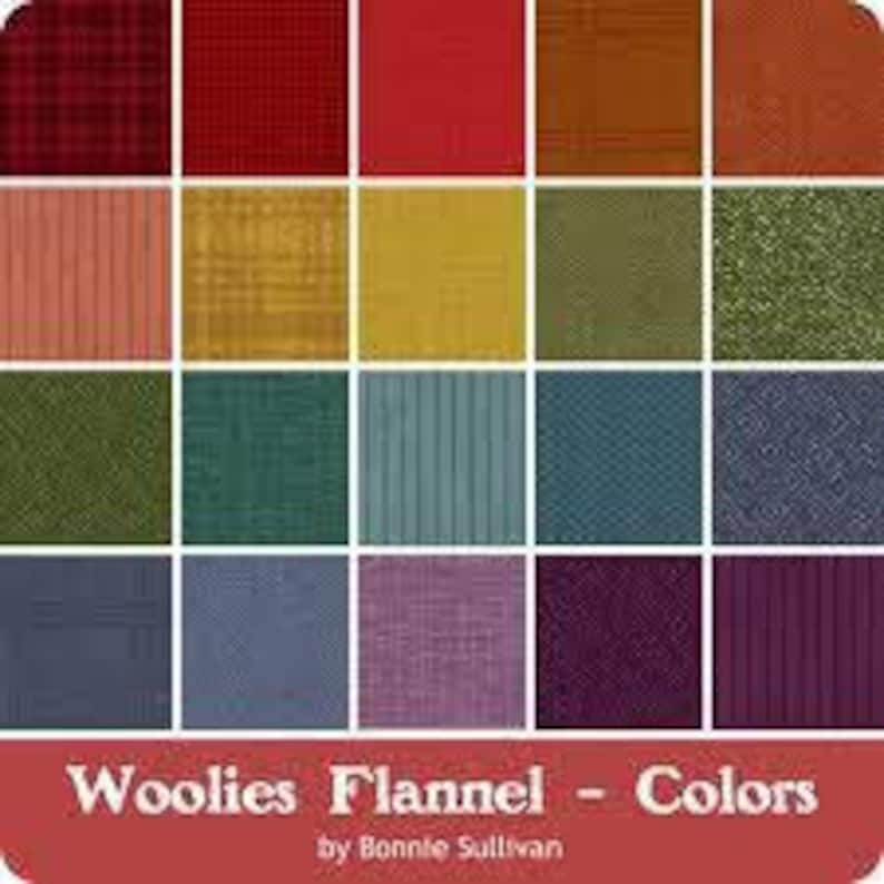 Woolies Flannel Colors Vol 2 Charm Pack by Bonnie Sullivan for | Etsy
