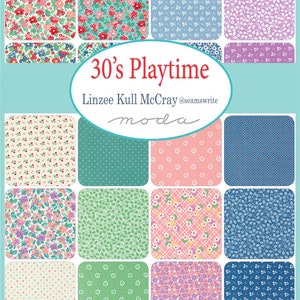 30s Playtime by Linzee Mccray for Moda Fabrics. Quilter's Cotton Mini ...