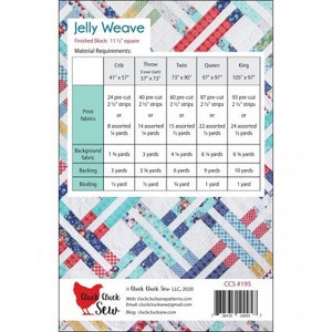 Jelly Weave Pattern by Allison Harris for Cluck Cluck Sew Instructions ...