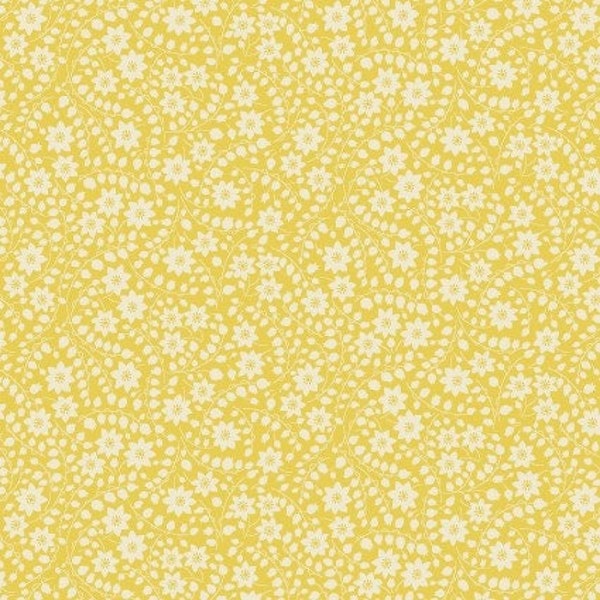 Yellow Floral Fabric - Etsy