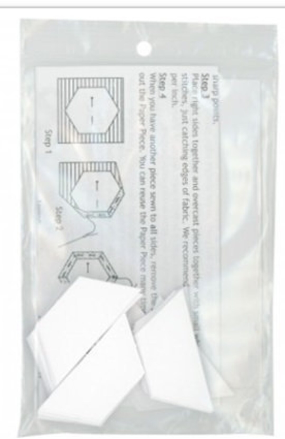 English Paper Piecing 1 Inch Half Hexagon Papers in Pack of 100 From ...