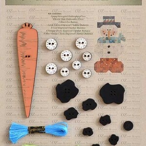 Roly Poly Snowman Pattern and Embellishment Kit. Winter - Etsy