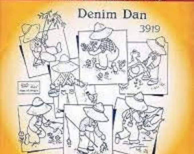 Denim Dan Aunt Martha's 3919 Vintage Embroidery Hot Iron Transfer ...