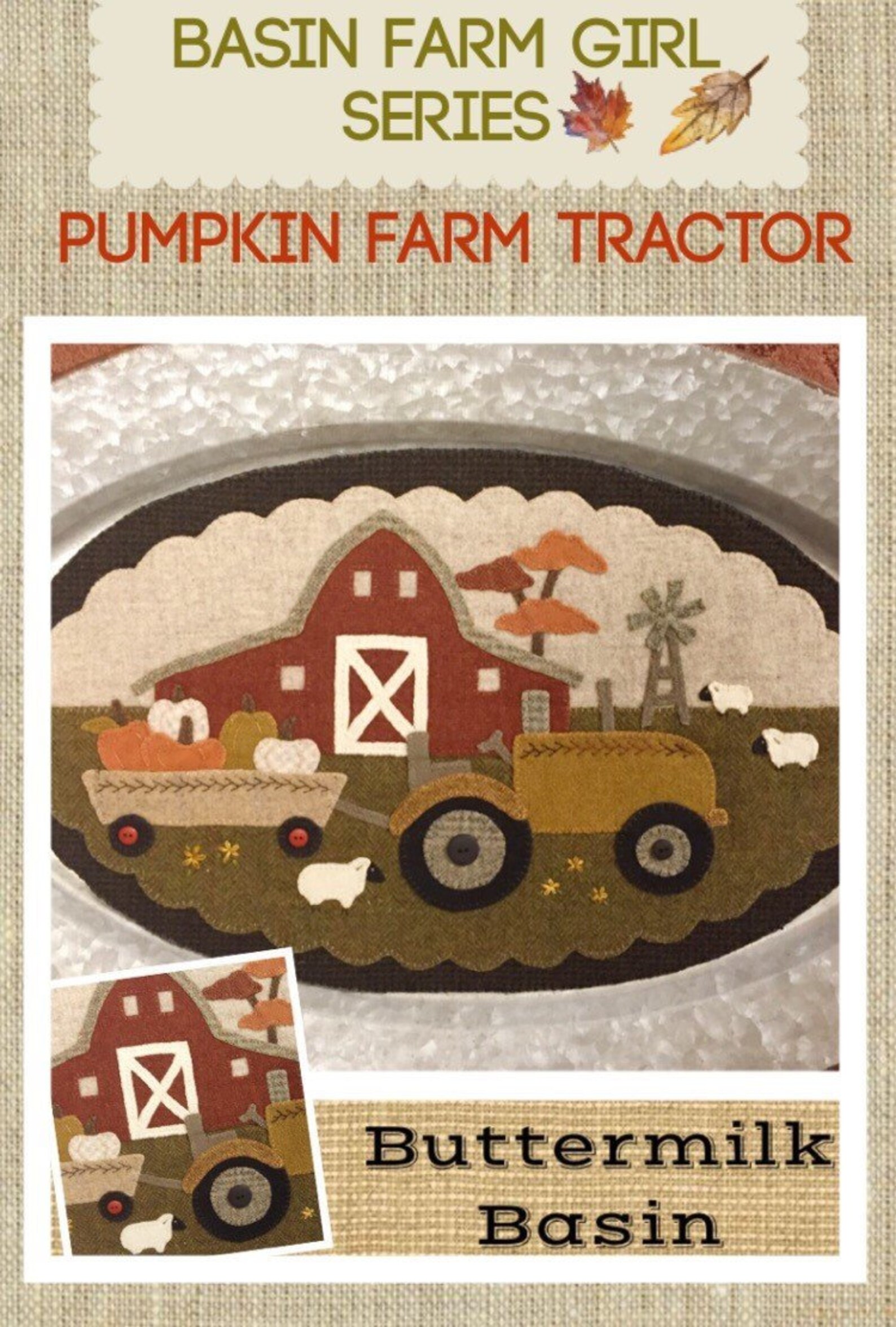 Pumpkin Farm Tractor Pattern by Stacy West of Buttermilk Basin - Etsy