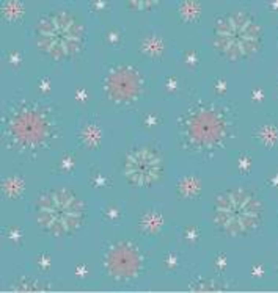 Flurry Flakes in Blue From Frost & Flurry by Poppie Cotton Continuous ...