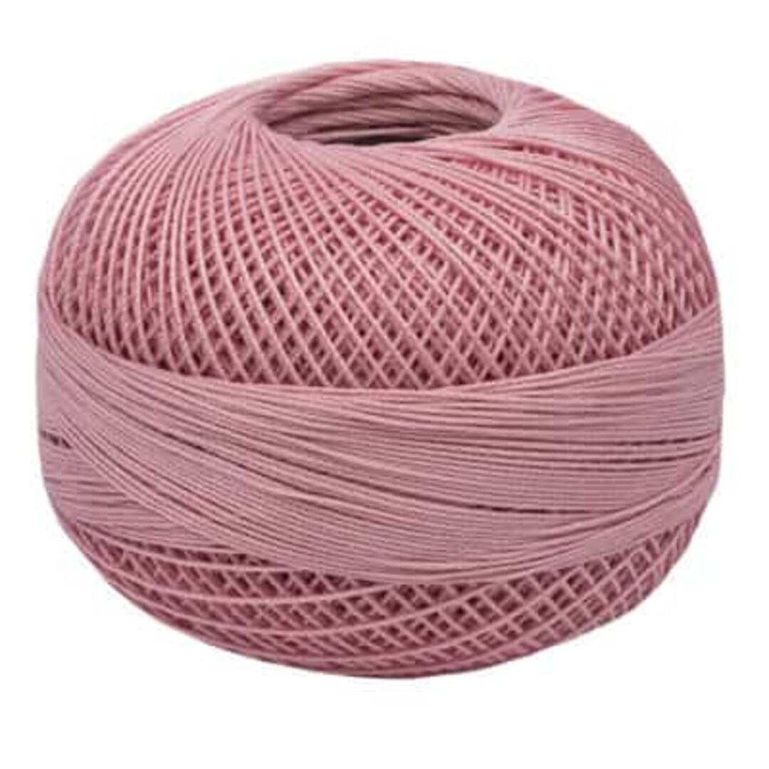 Dusty Rose Light Lizbeth 621 Size 20 100% Egyptian Cotton Tatting ...