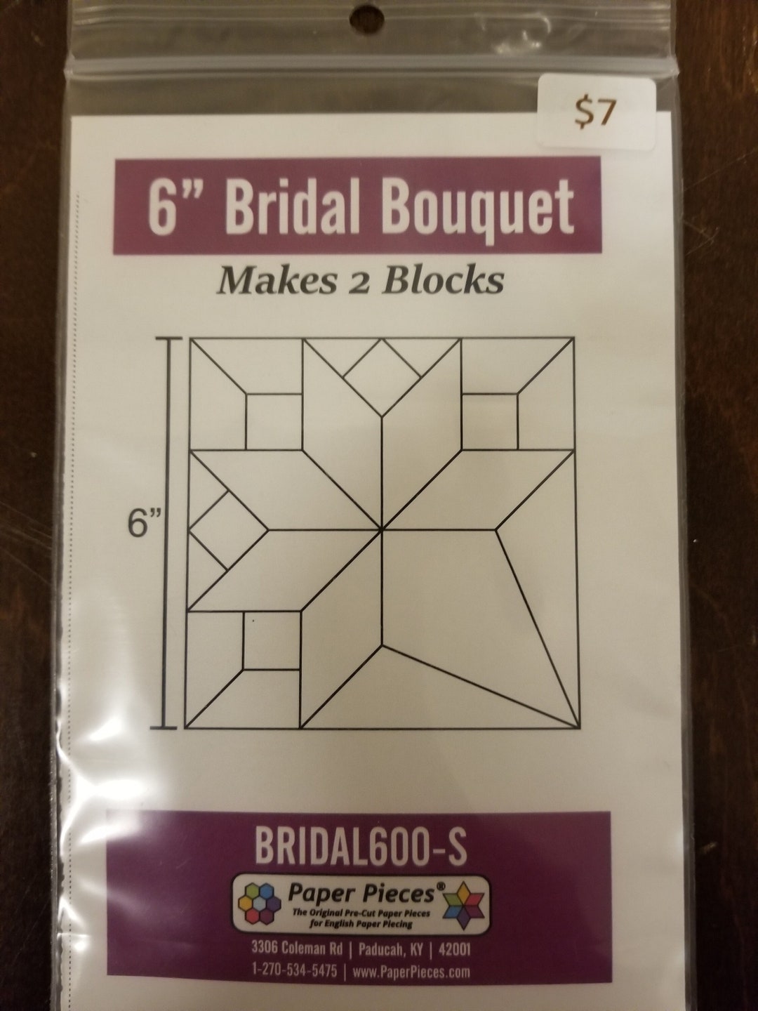 English Paper Piecing Bridal Bouquet Papers in Pack From Paper Pieces ...