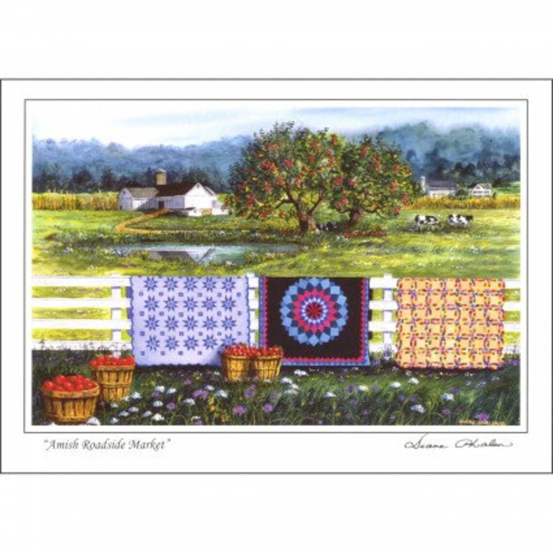 Quilt Themed 8 Note Card Set of Countryside Quilts. 4 - Etsy