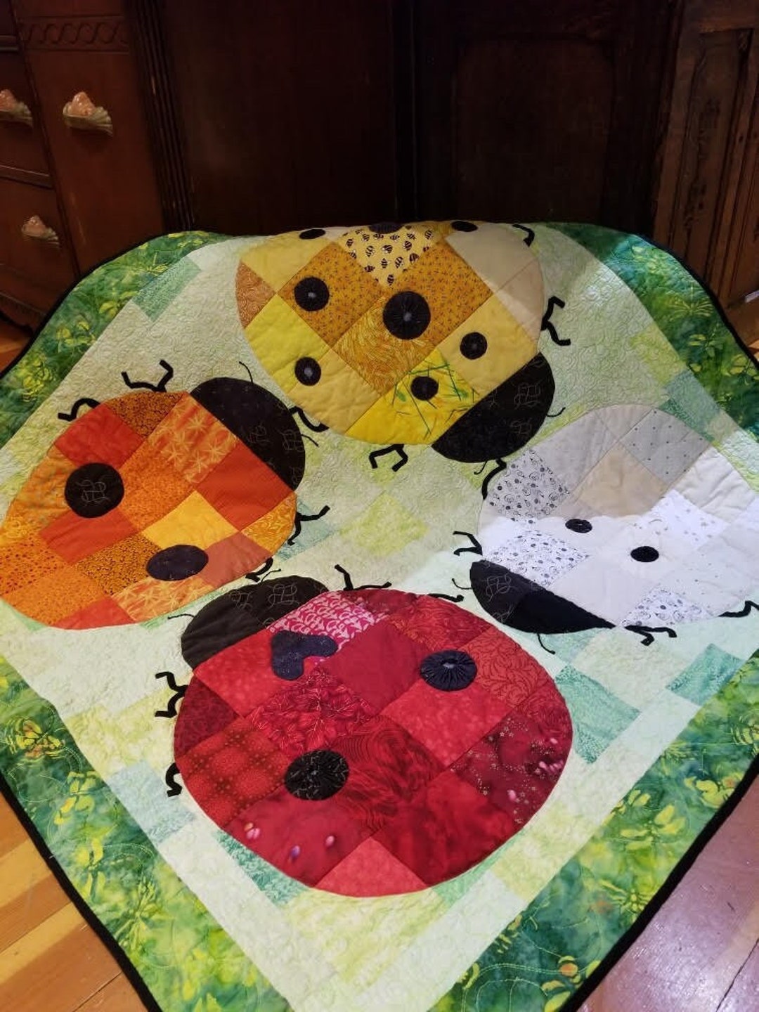 Ladybug Squared Pattern Quilt Pattern for the Confident Beginner by ...