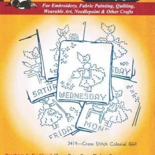 Colonial Patterns Iron on Transfer Patterns - Etsy