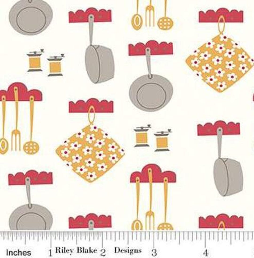 Cook Book Dinner in Daisy by Lori Holt for Riley Blake Designs ...