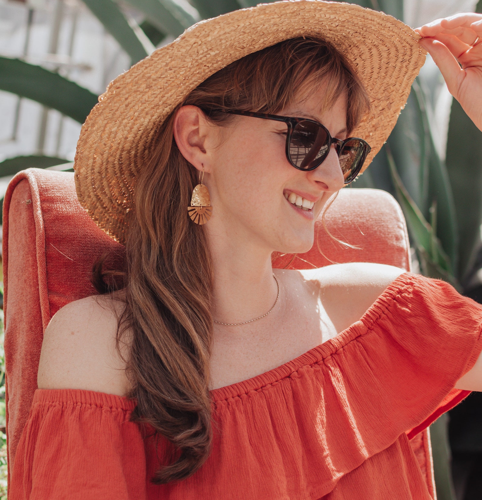 Beaten Brass, Gold Tempest 'cardoon' Arch & Fan, Thistle Hammered ...