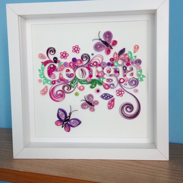 Quilling Name - Etsy