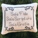 Cross Stitch Three Solas in Latin. Mini Wall Hanging or Christmas ...