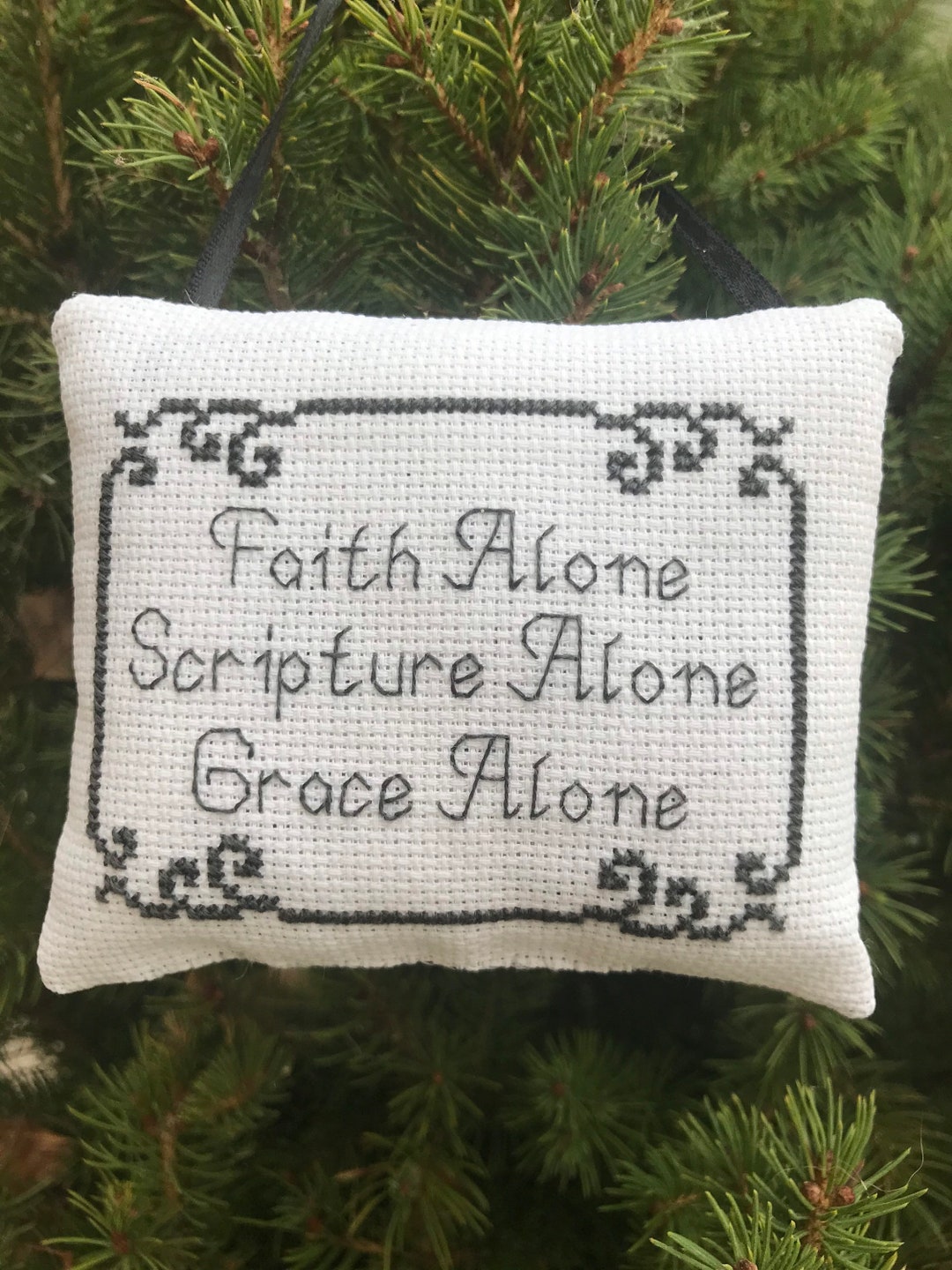 Three Solas in English Cross Stitch. Mini Wall Hanging. Christmas ...