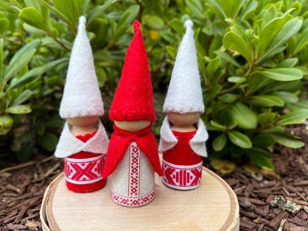 Danish Gnomes. Scandinavian Gnomes. Nordic Gnomes. European Gnome. Wood ...