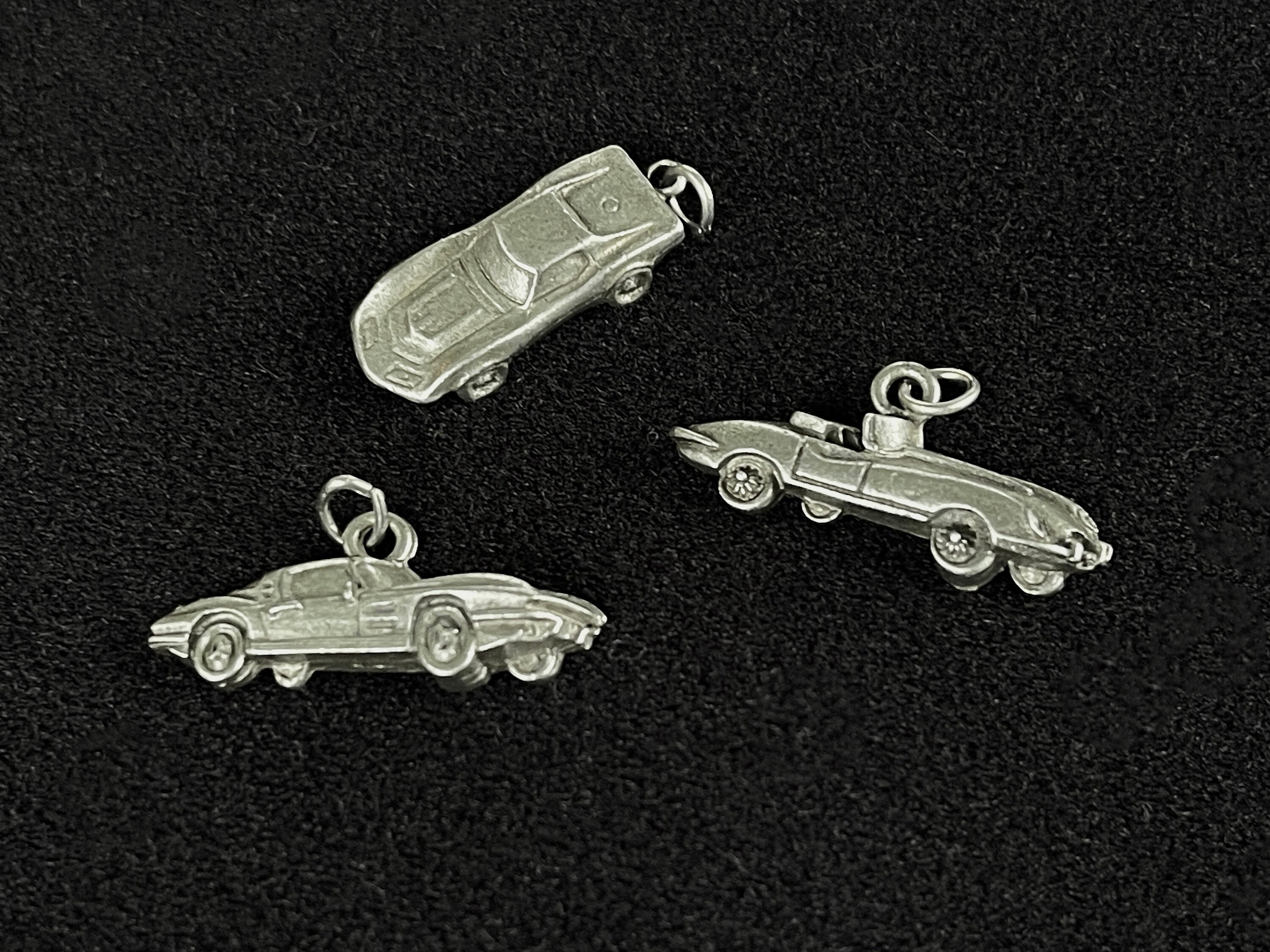 Pewter Car Charms Trans Am Chevrolet Corvette Triumph Porsche MGB ...