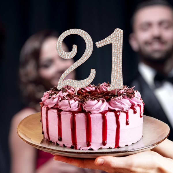 21 Cake Topper - Etsy