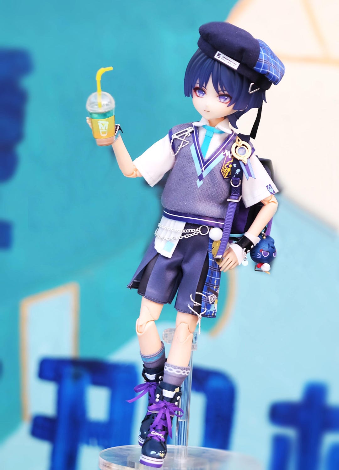 Genshin Impact Scaramouche Wanderer Mega Coffee Korea Cafe Doll Clothes ...