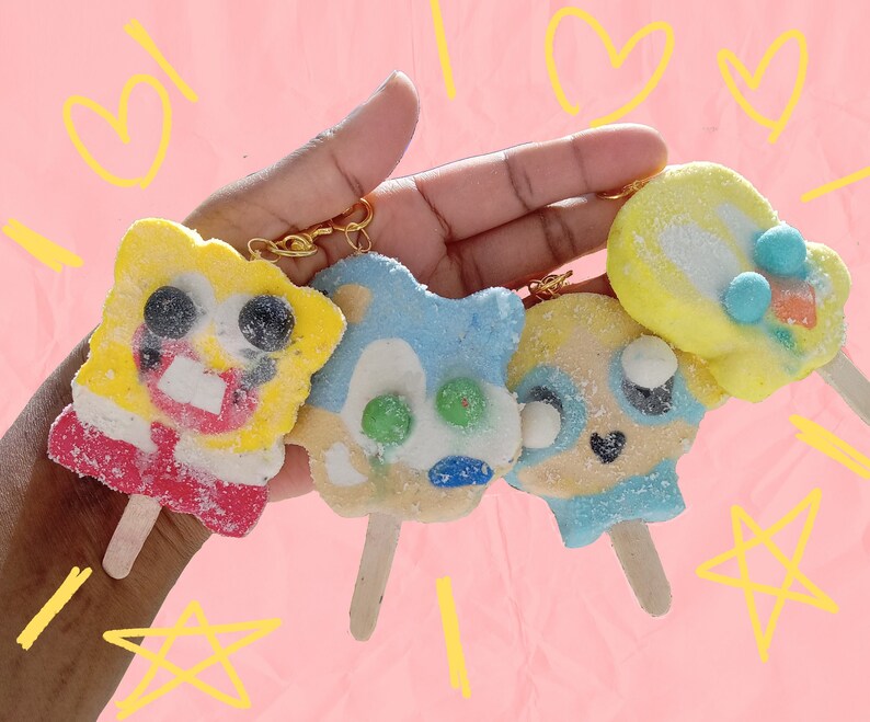 Frozen Cartoon Charactor Popsicles Meme Backpack Charms Popsicle Charms ...