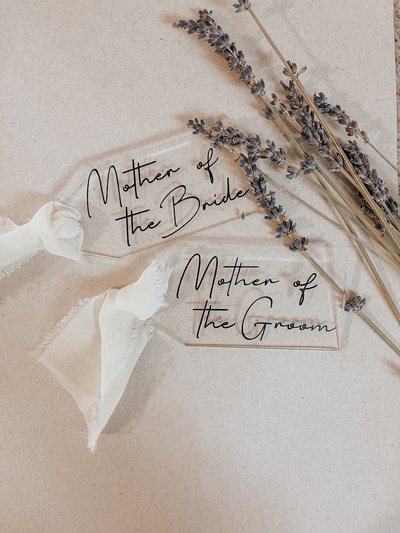 Clear Reusable Acrylic 2x3 Gift Tag Name Tags for Weddings - Etsy