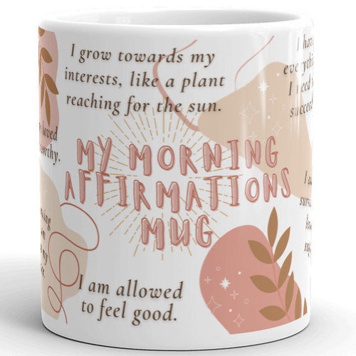 Encouragement Mug Self Confidence Gift Hand Lettered | Etsy