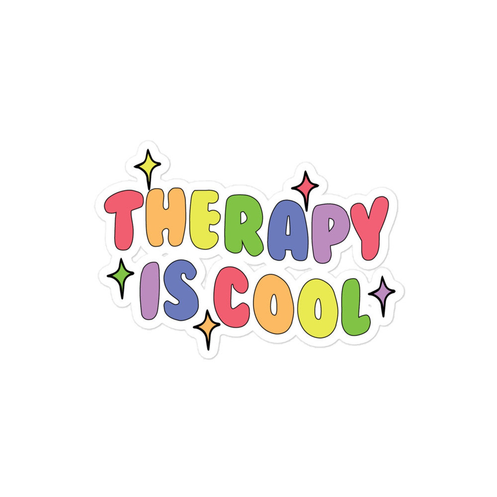 Therapy is Cool Sticker Therapist Gift Therapist Sticker | Etsy