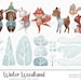 Winter Woodland Animals Clipart Christmas Woodland Nursery - Etsy