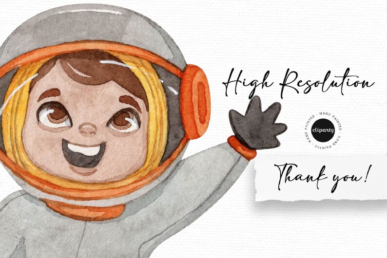 Space Clipart Cute Astronaut Clipart Outer Space Clipart - Etsy