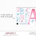 Watercolor Alphabet Clipart Letter Clipart Cute Watercolor - Etsy