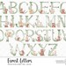 Woodland Alphabet Watercolor Clipart Animal Letter Clipart - Etsy