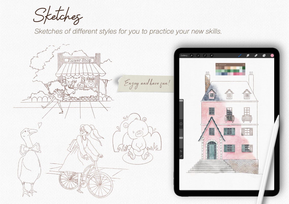 Watercolor Brushes for Procreate, Digital Painting Tools for Ipad ...