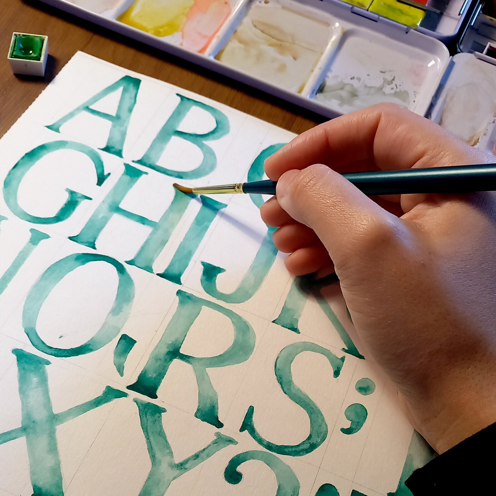 Watercolor Alphabet Clipart Pink Blue for Baby Shower Letter - Etsy