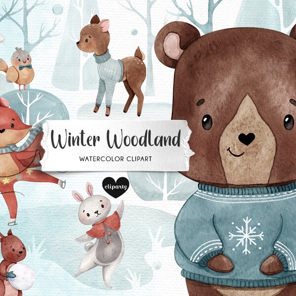 Woodland Clip Art - Etsy