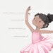 Ballerina Watercolor Clipart, Pink Ballet Graphics, Tutu Girls Clip Art ...